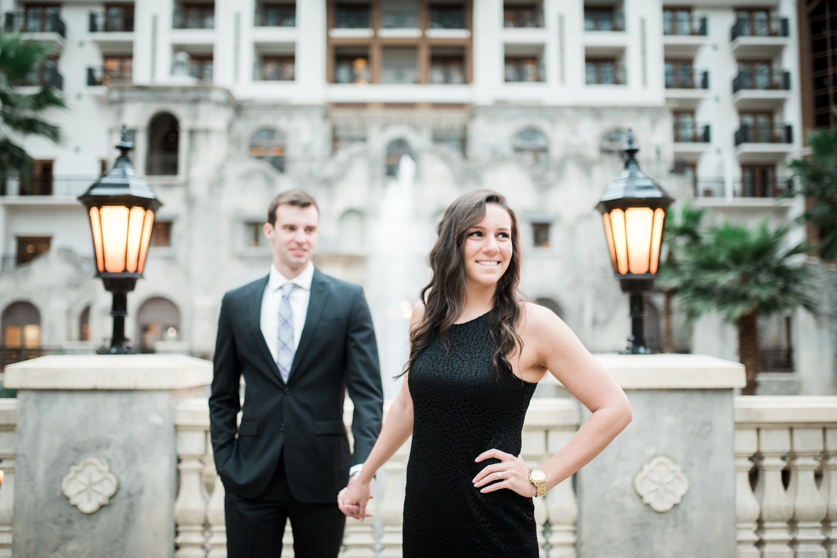 Classy Dallas Engagement Photos at the Gaylord Texan