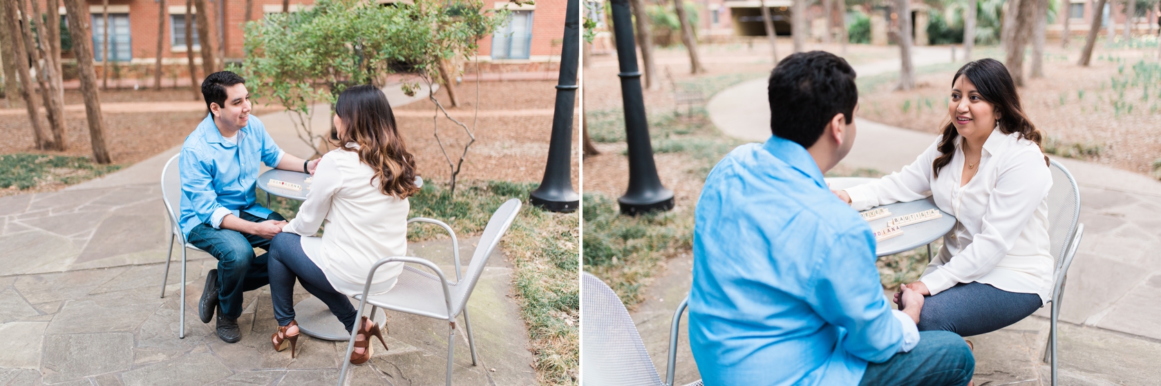 Engagement Photos at Addison Circle Park - Dallas Wedding Photographer