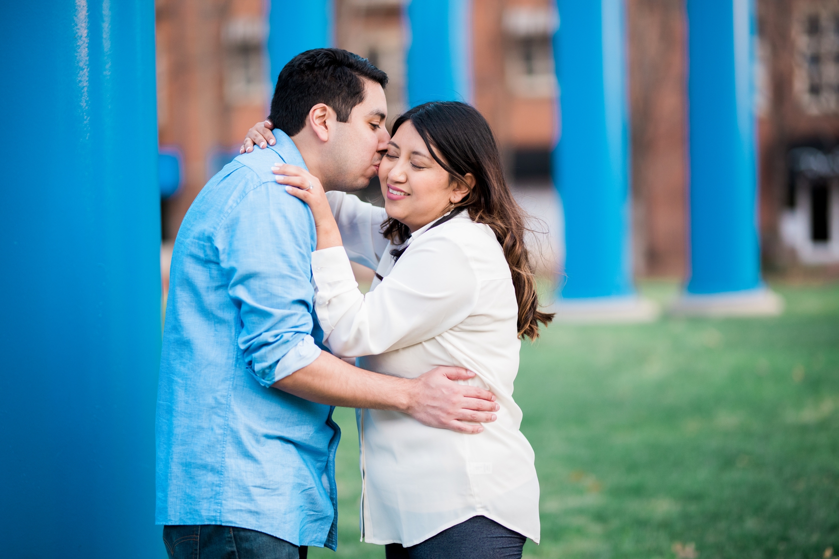 Engagement Photos at Addison Circle Park - Dallas Wedding Photographer