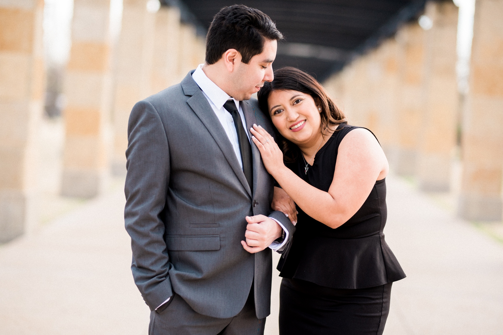 Engagement Photos at Addison Circle Park - Dallas Wedding Photographer